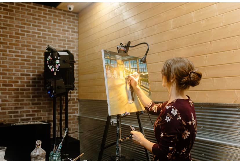 Live Wedding Painting - Laura, the Wedding Painter