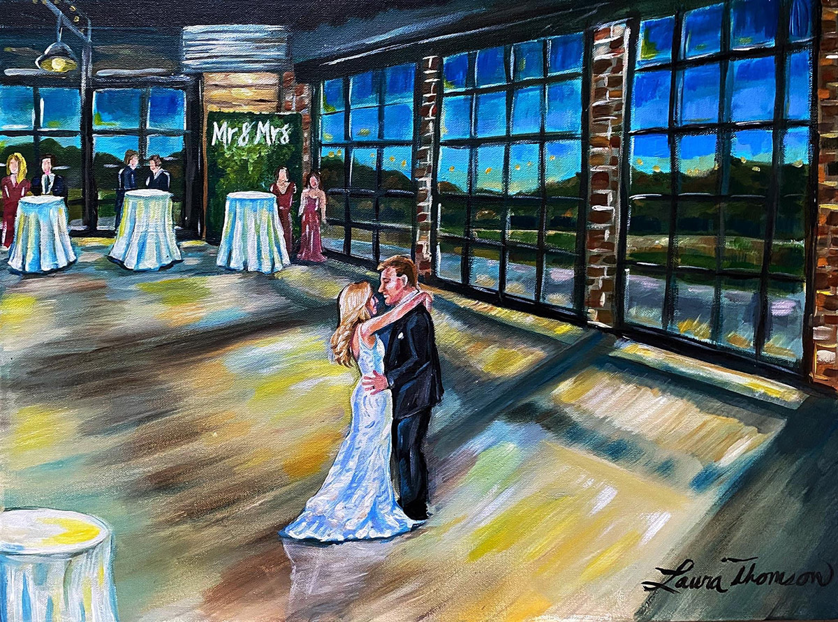 Wedding Painting Gallery - Laura, the Wedding Painter