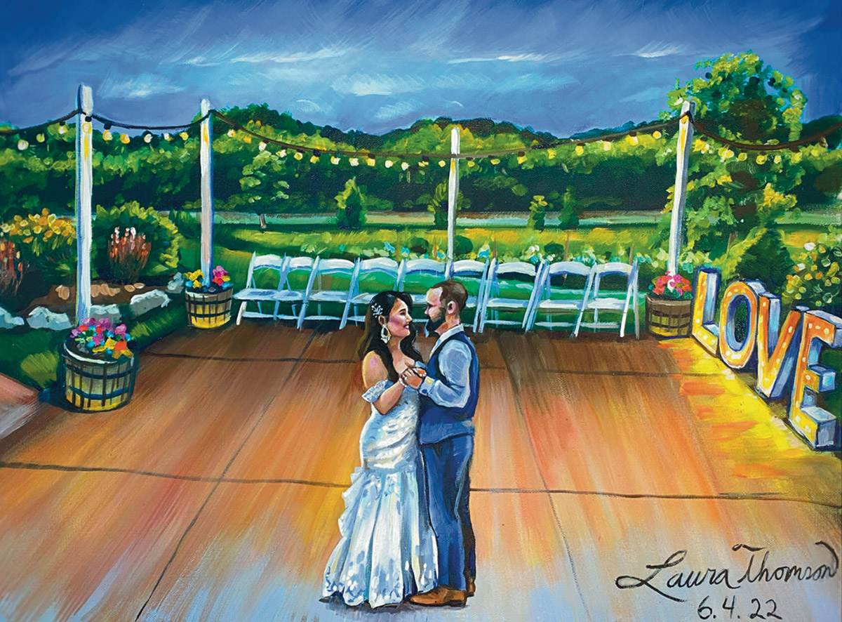 Wedding Painting Gallery - Laura, the Wedding Painter